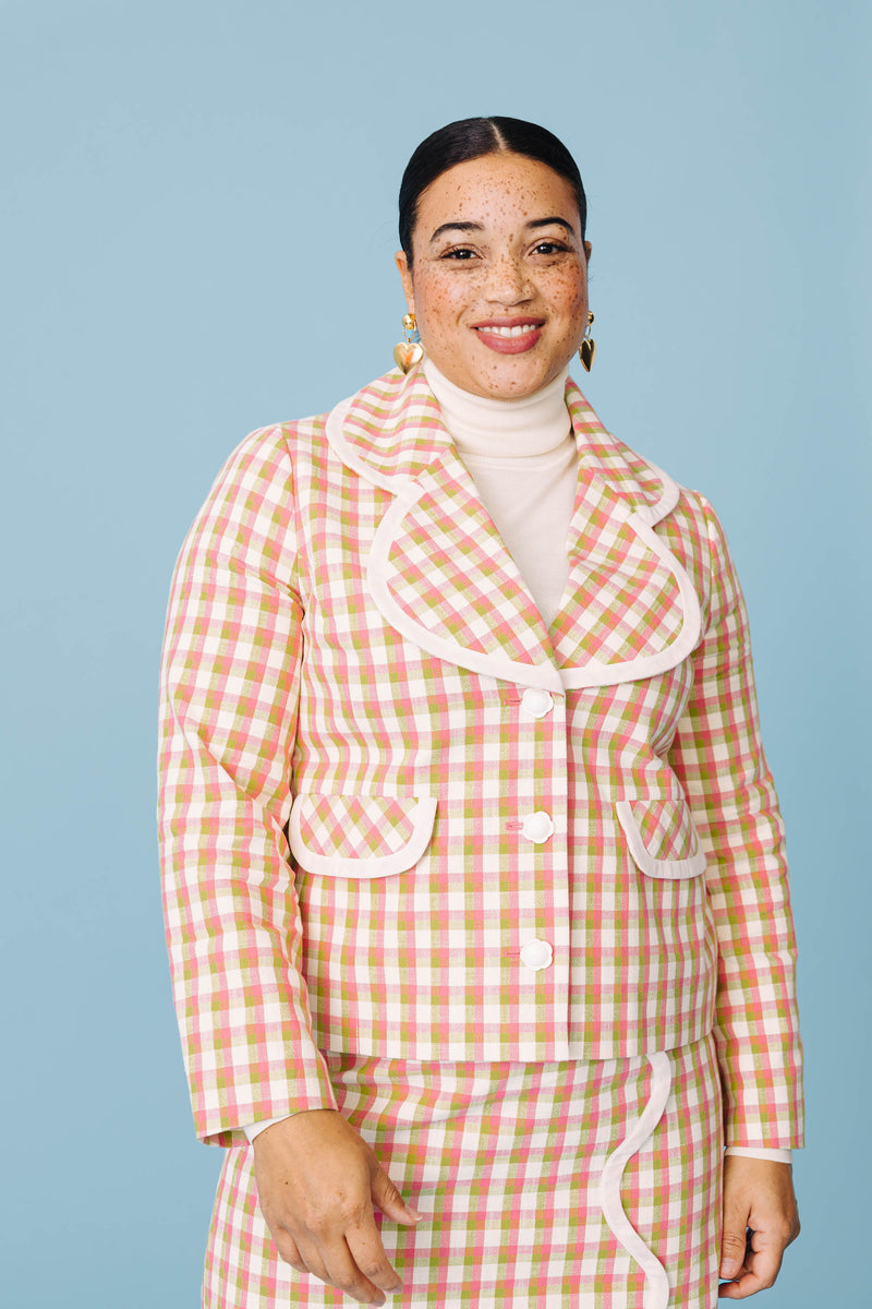 FANTINE GINGHAM JACKET ENGLISH GARDEN – Make My Lemonade